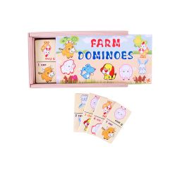 Wooden Dominoes - Farm Animals